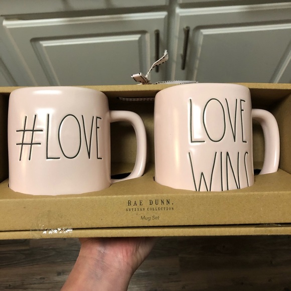 Rae Dunn | Kitchen | Rae Dunn Lgbt Love Wins Pink Mug | Poshmark